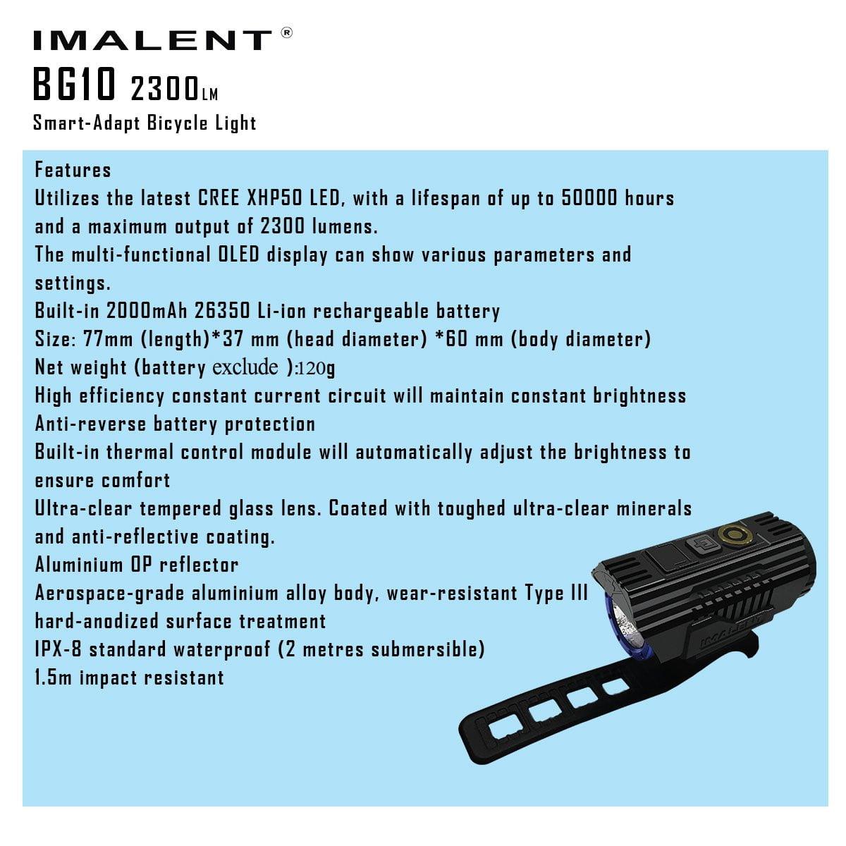 BG10 Bike Light - IMALENT®